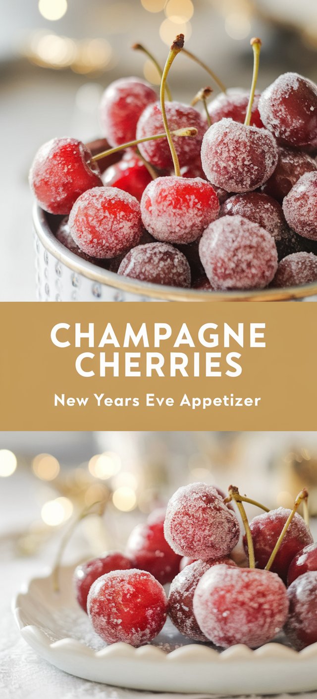 Sugared Champagne Cherries: A Festive Treat! - thejunkfoodgenius.com